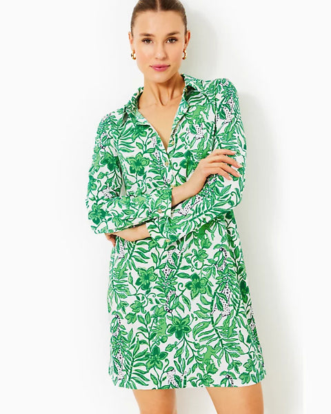 Lilly Pulitzer Women's UPF 50+ Kindra Dress - Fiddle Leaf Green Lil Es ...