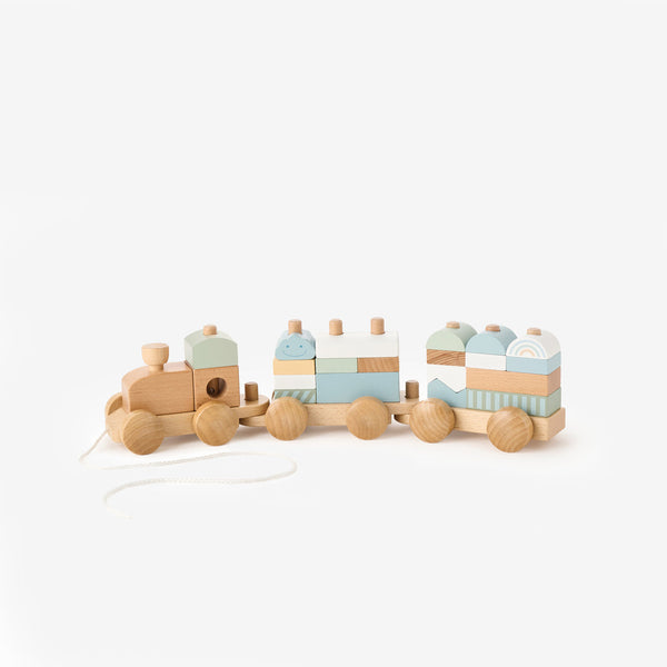 Elegant Baby Wooden Push Toy Train | Krizia Martin